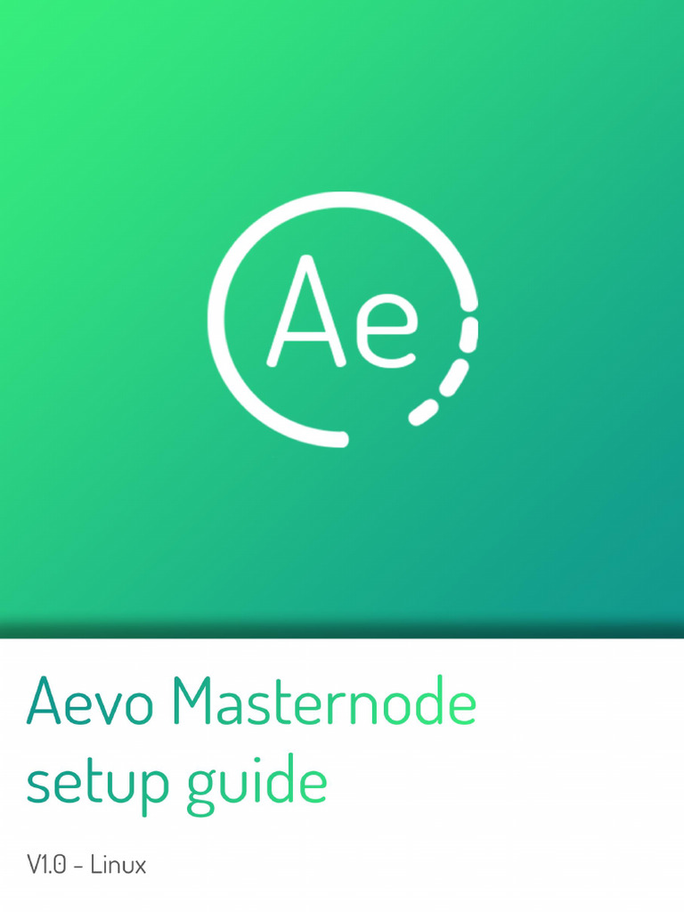 Aevo Masternode | PDF | Command Line Interface | Software