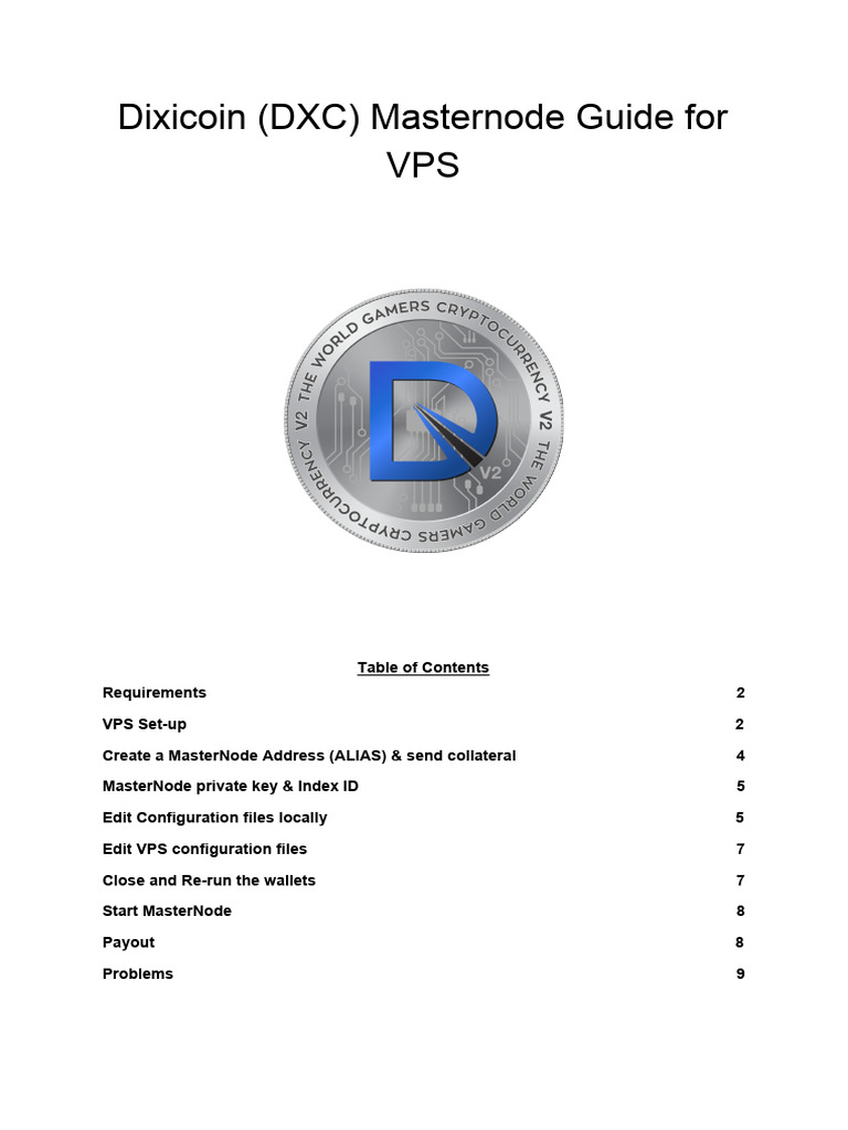 Dixicoin DXC Masternode Guide For VPS1 | PDF | Sudo | Computer Engineering