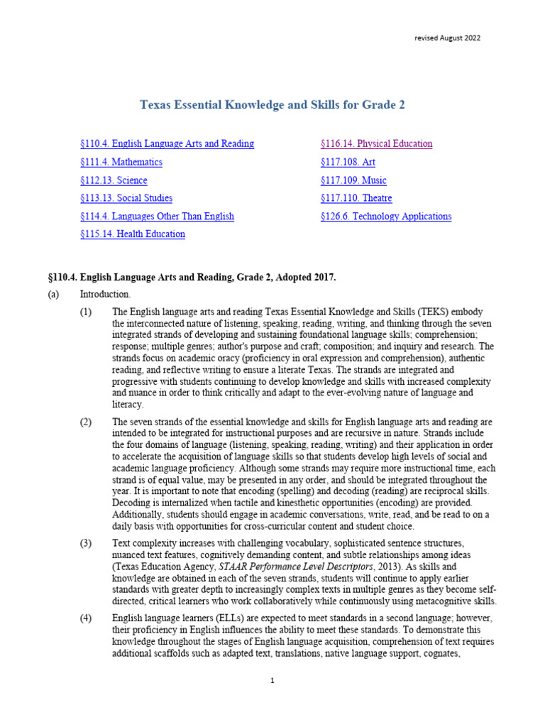 grade2-teks-082022_0 | PDF | Mathematics | Phonics