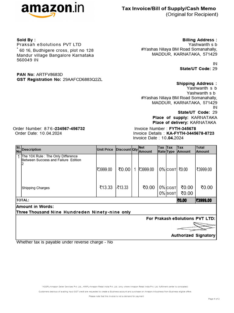 Book | PDF | Invoice | Economies
