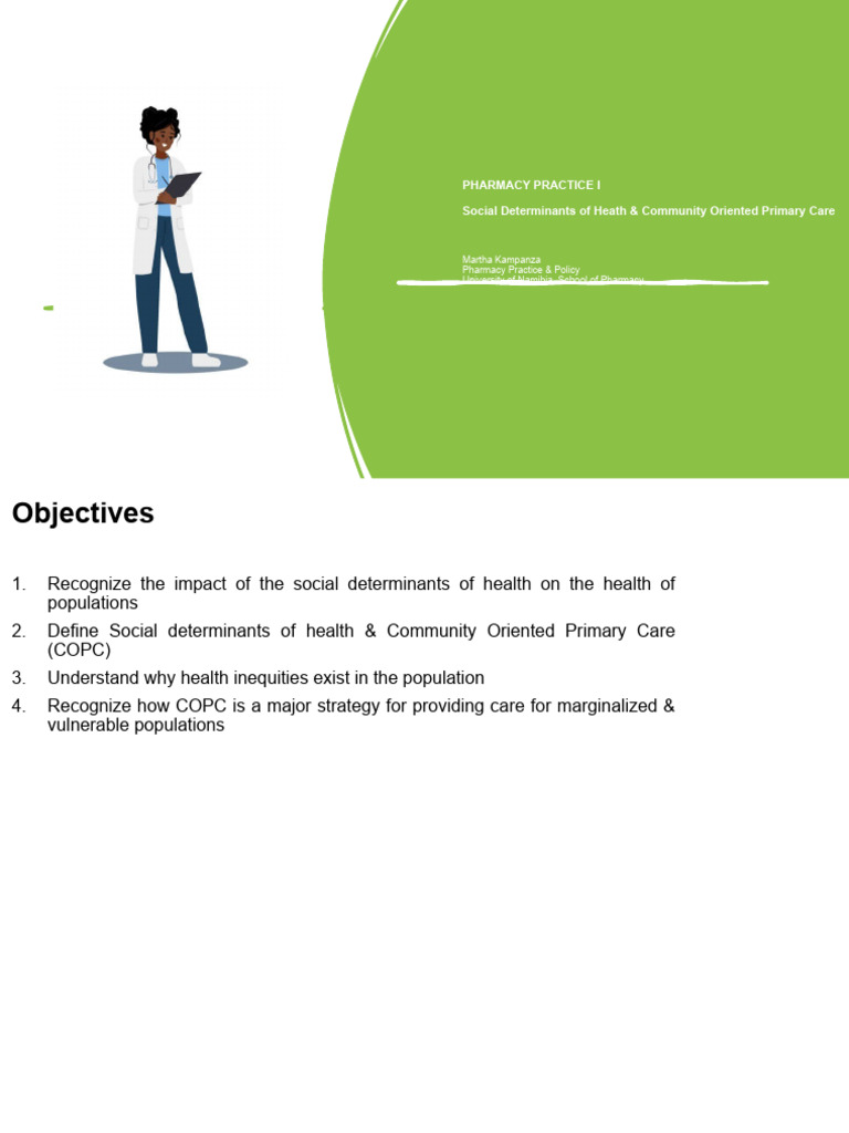 Social Determinants of Health COPC | PDF | Health Equity | Health Care
