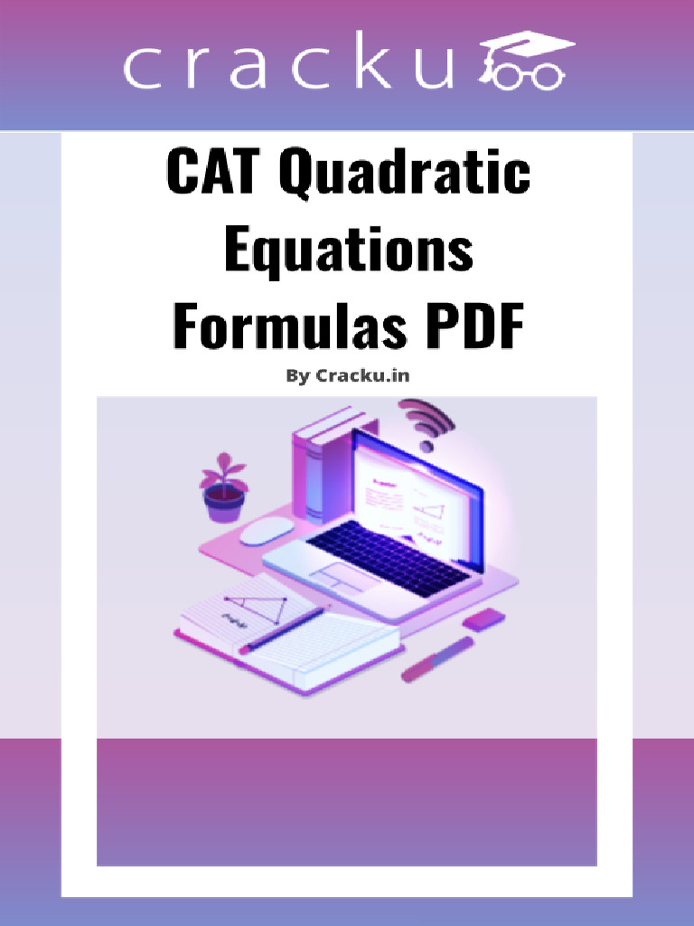 CAT Quadratic Equations Formulas PDF | PDF | Quadratic Equation | Equations