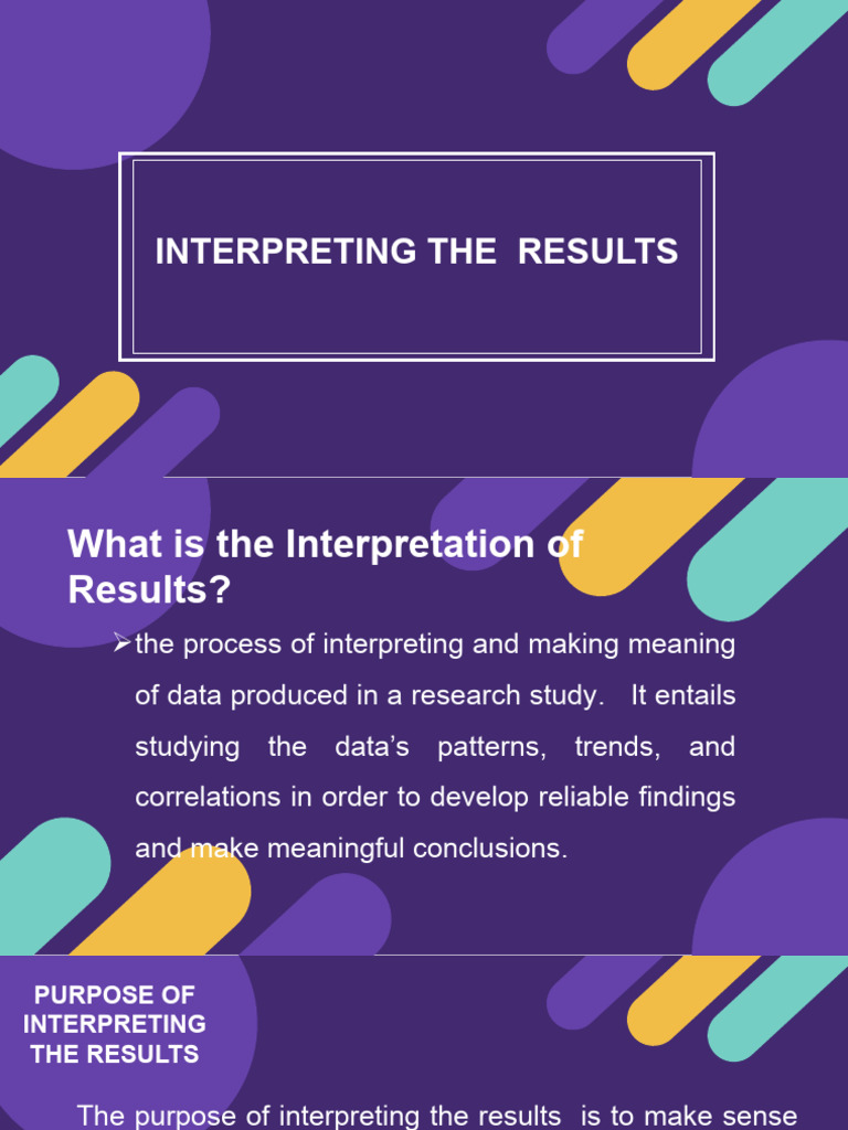 Interpreting Results Group6 | PDF | Data | Quantitative Research