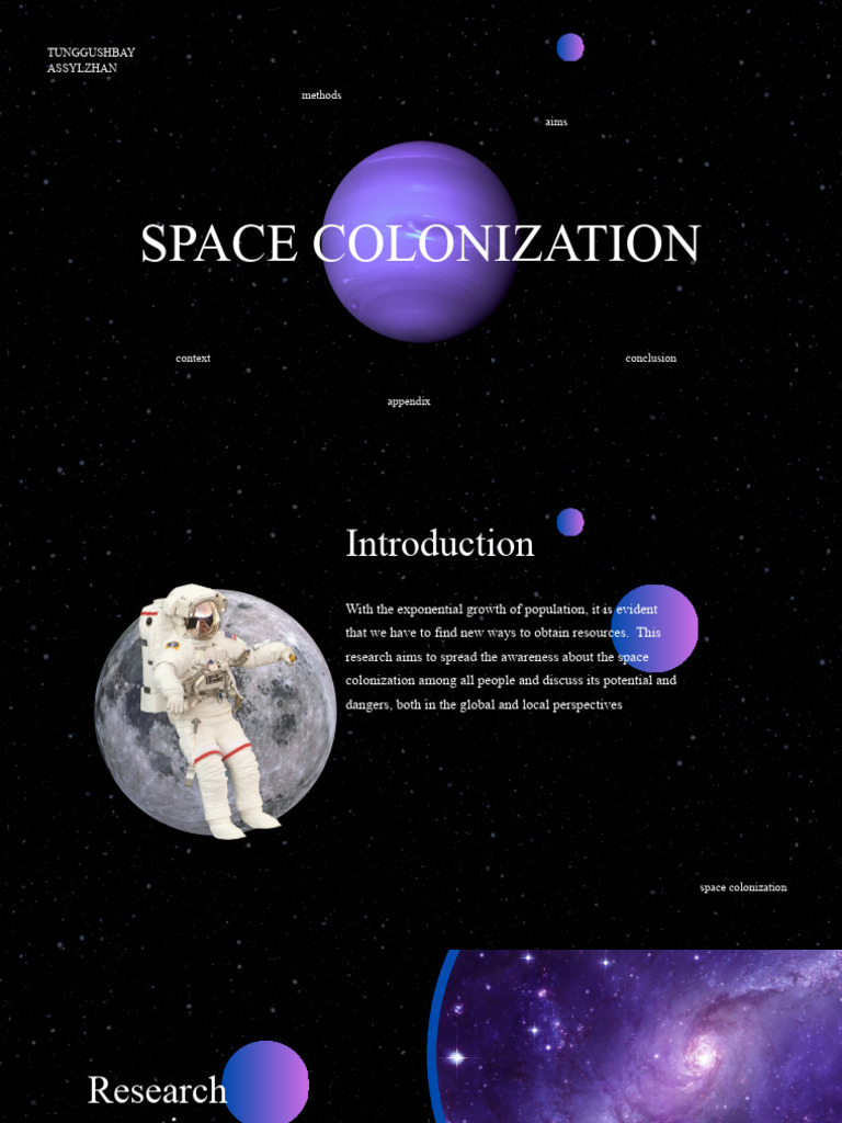Space Colonization | PDF | Space Colonization | Nasa