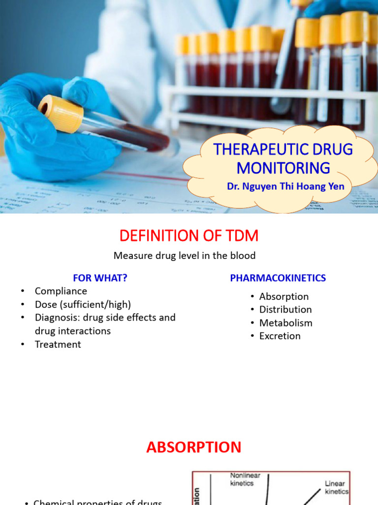 Therapeutic Drug Monitoring - SV | PDF | Drug Metabolism | Dose ...