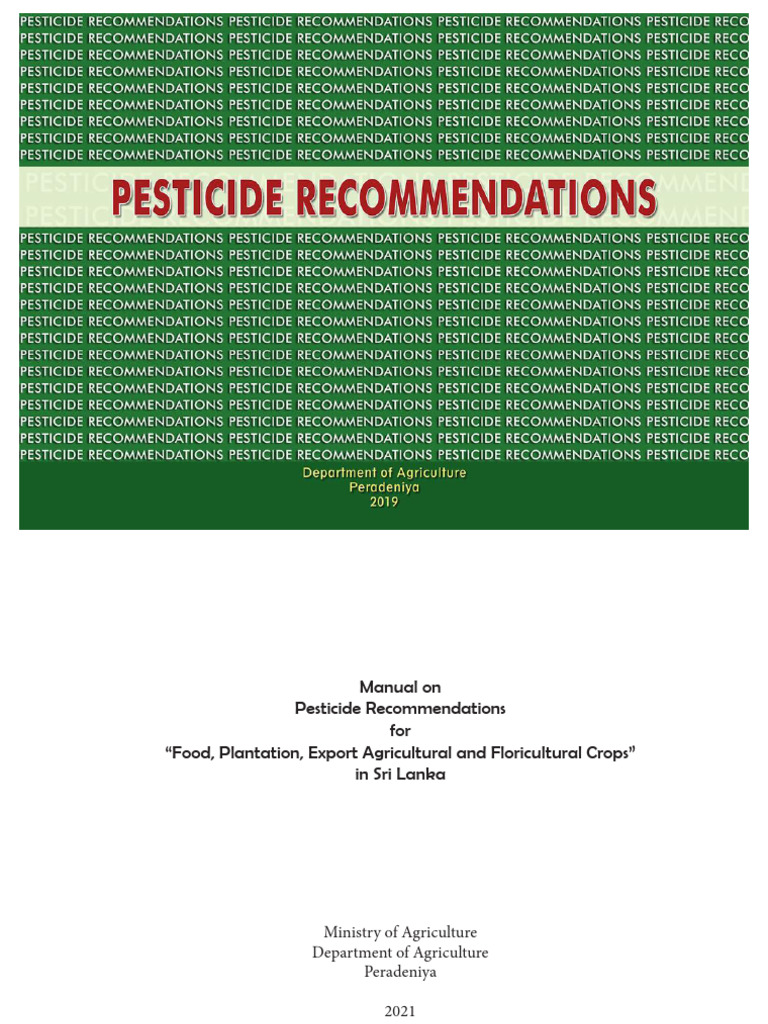 ROP Book | PDF | Pesticide | Agriculture