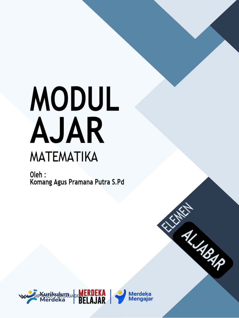 Modul Ajar Perkalian Bentuk Aljabar | PDF