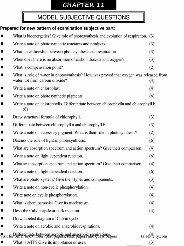 Chapter 11 Biology Notes 11th Class | PDF