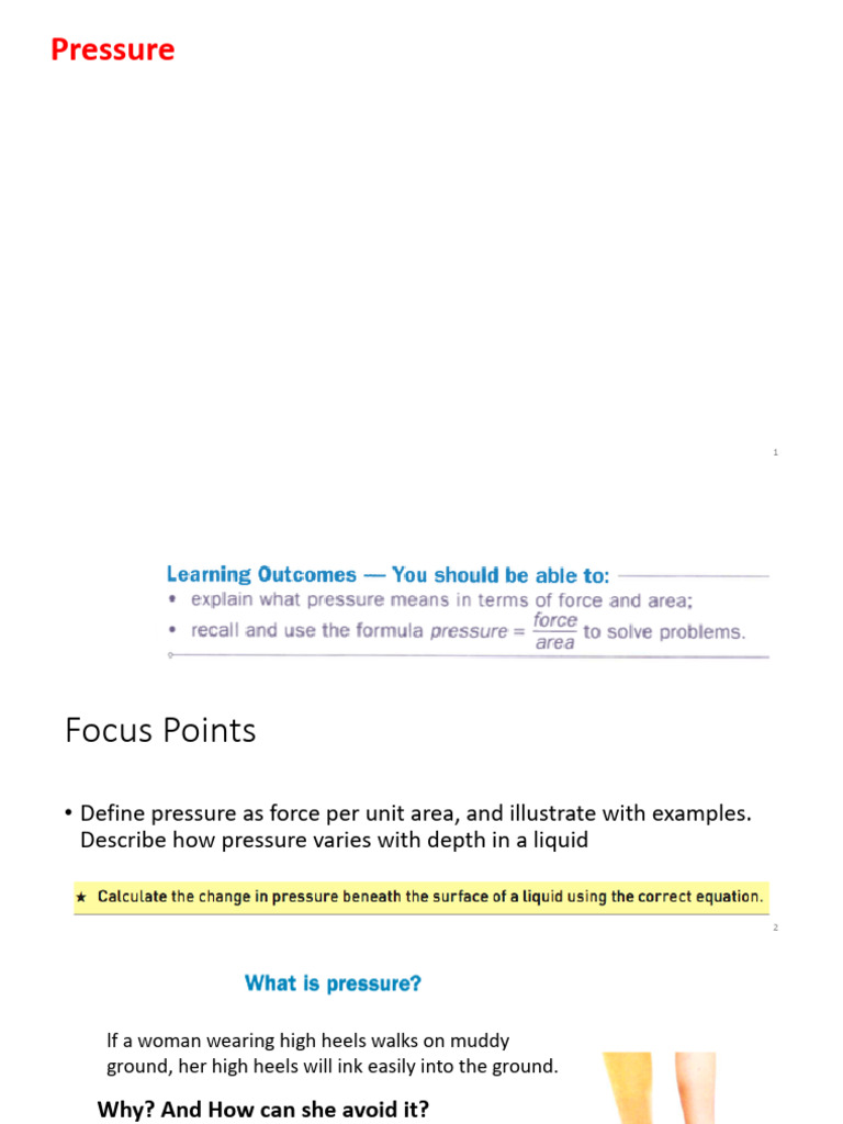 Pressure Update | PDF | Pressure | Pressure Measurement