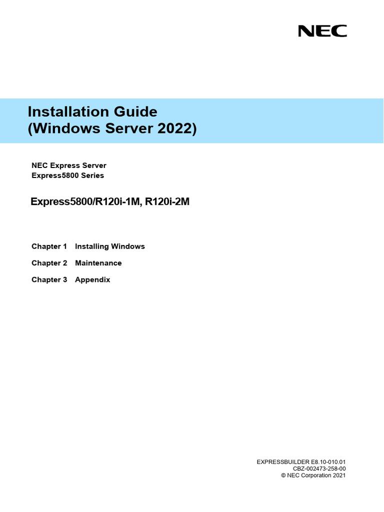 Windows Server 2022 Installation Guide | PDF | Bios | Windows Registry