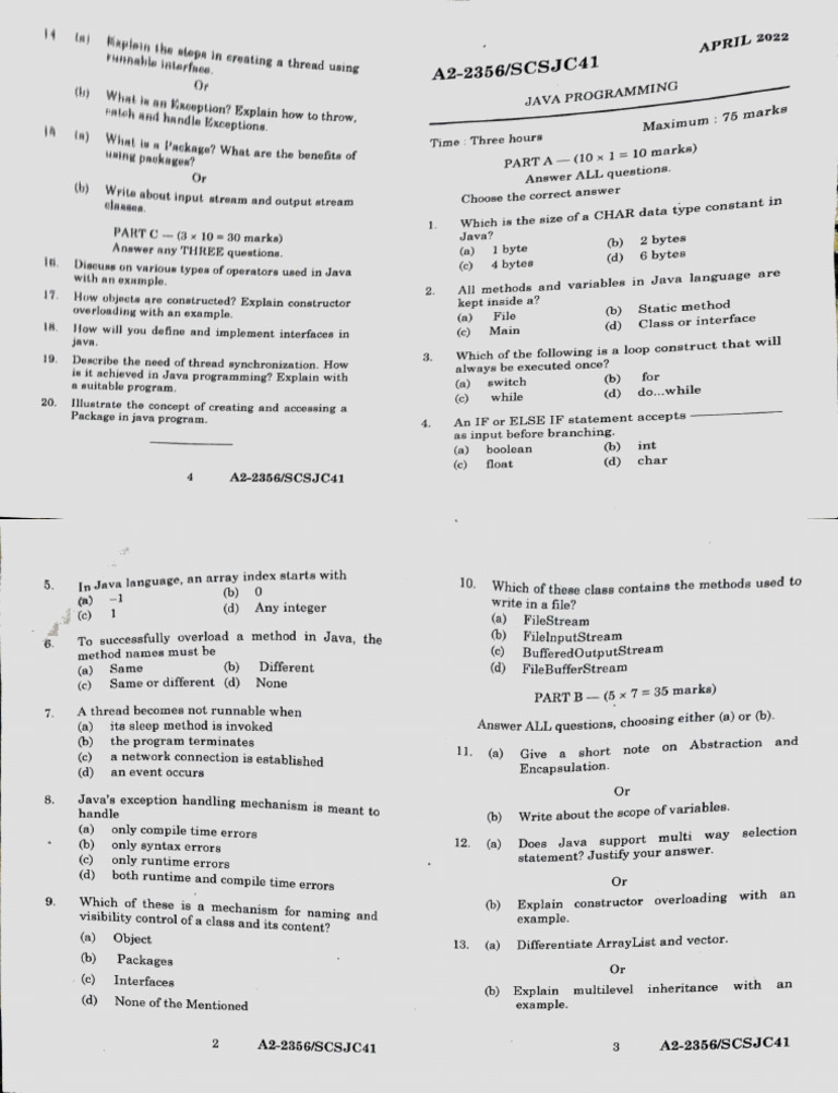 Java Programming - SCSJC41 | PDF