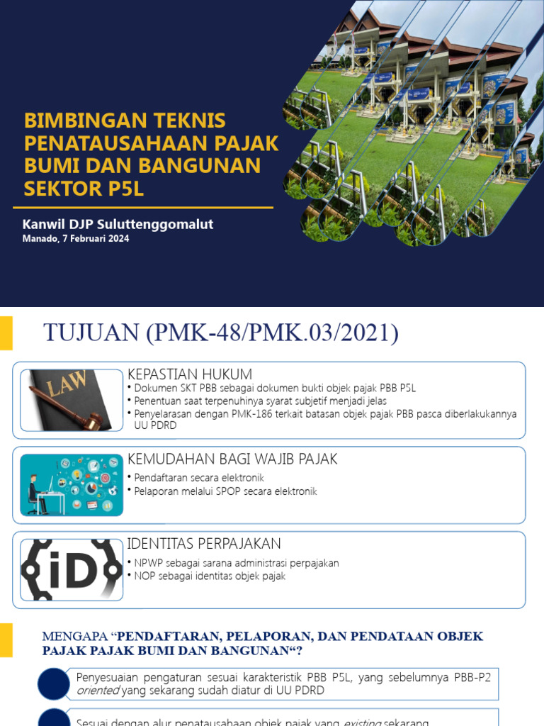 Bimtek Penatausahaan PBB P5L 2024 | PDF