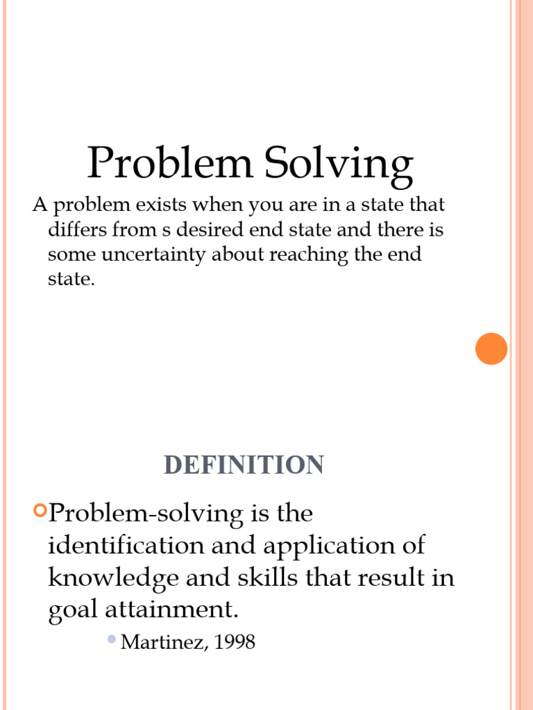 Problem Solving | Download Free PDF | Cognition | Cognitive Science