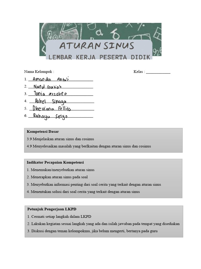 LKPD Sinus | PDF