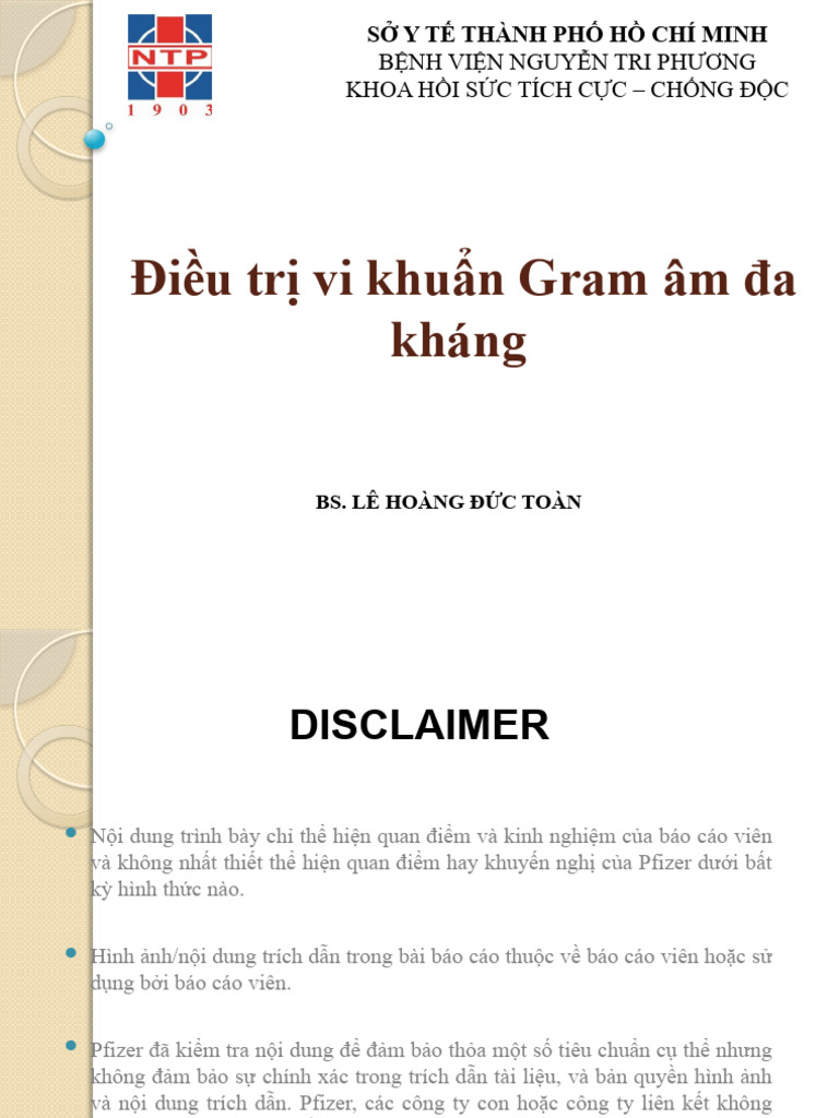 Điều Trị Vi Khuẩn Gram Âm Đa Kháng | PDF