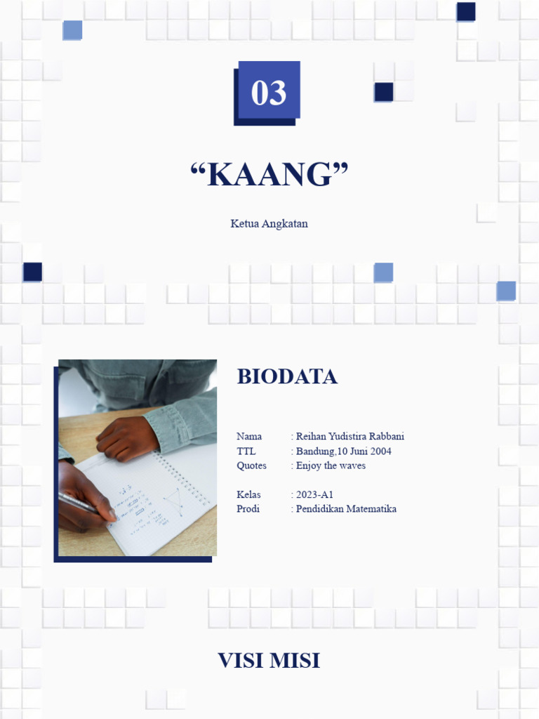 Visi dan Misi Ketua Angkatan 2023 | PDF