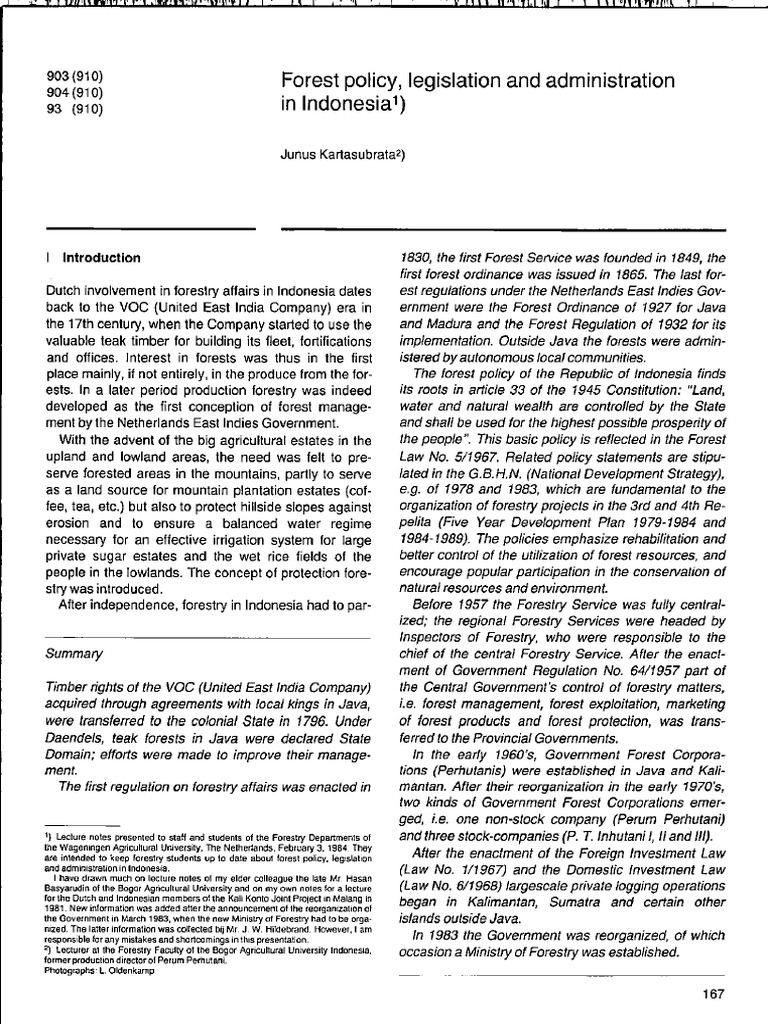 Indonesia's Forestry Policy Overview | PDF | Forestry | Indonesia