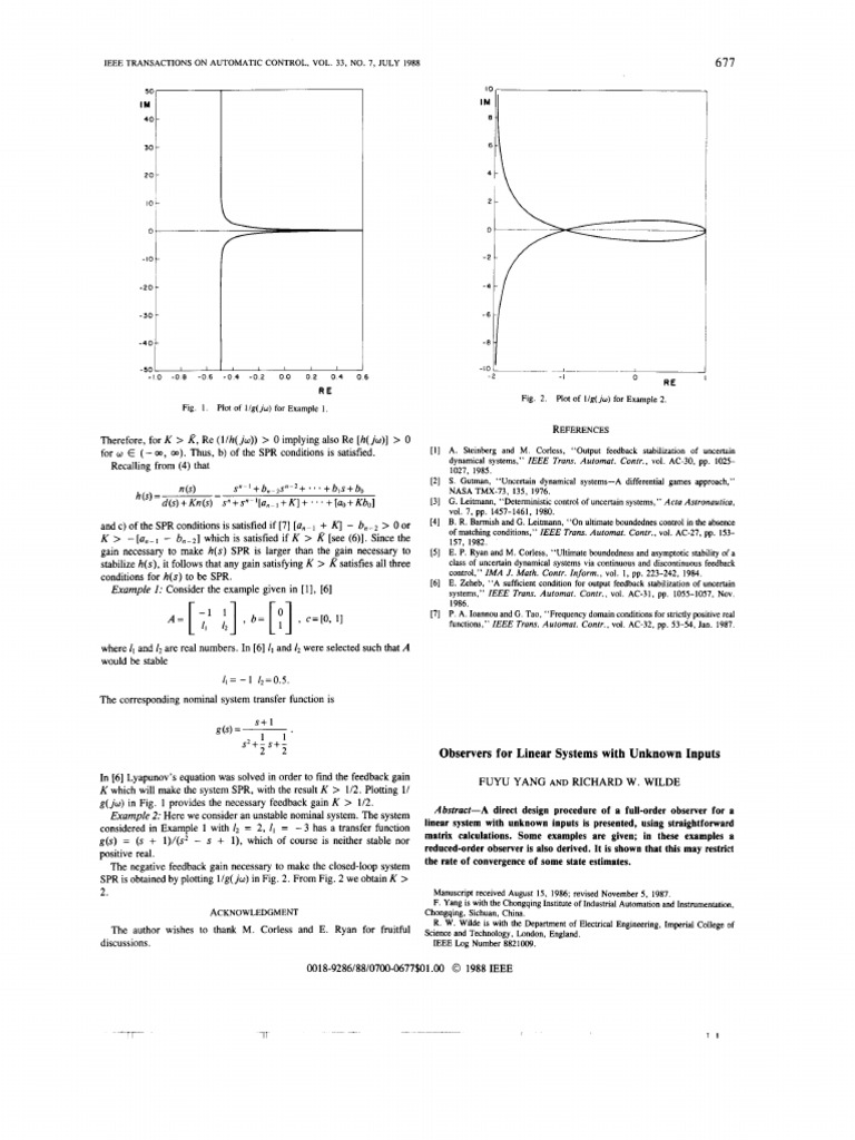Yang 1988 | PDF | Matrix (Mathematics) | Applied Mathematics