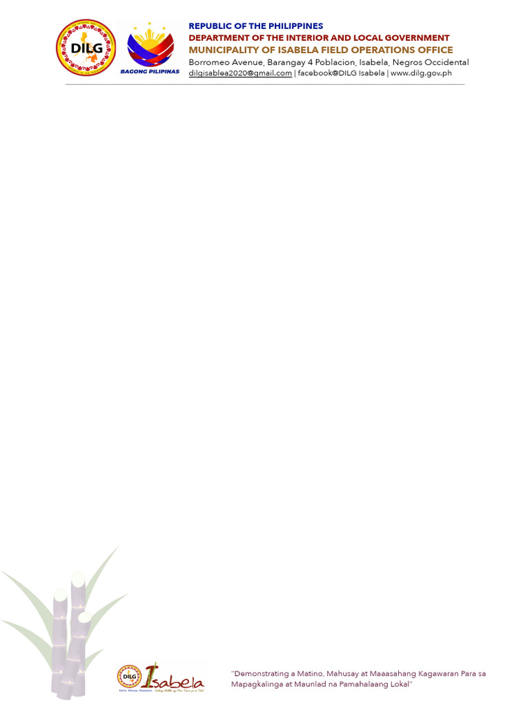 Bagong Pilipinas Official Letterhead Design | PDF | Social Science