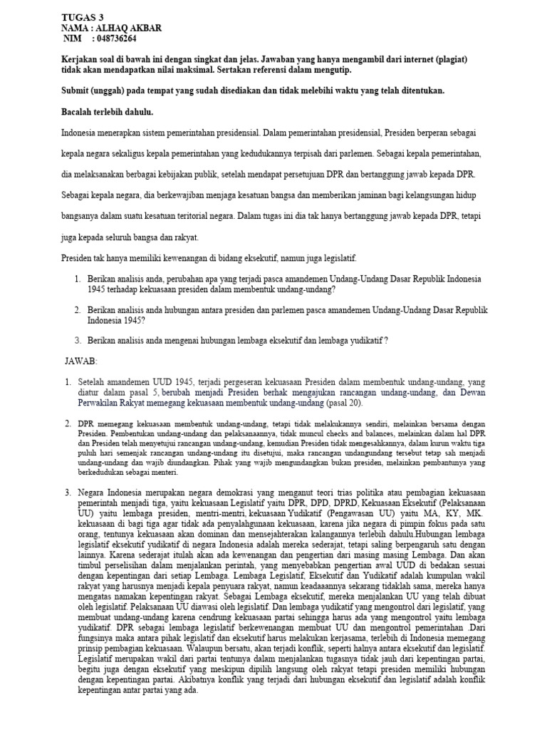 Tugas 3 HTN ALHAQ AKBAR | PDF