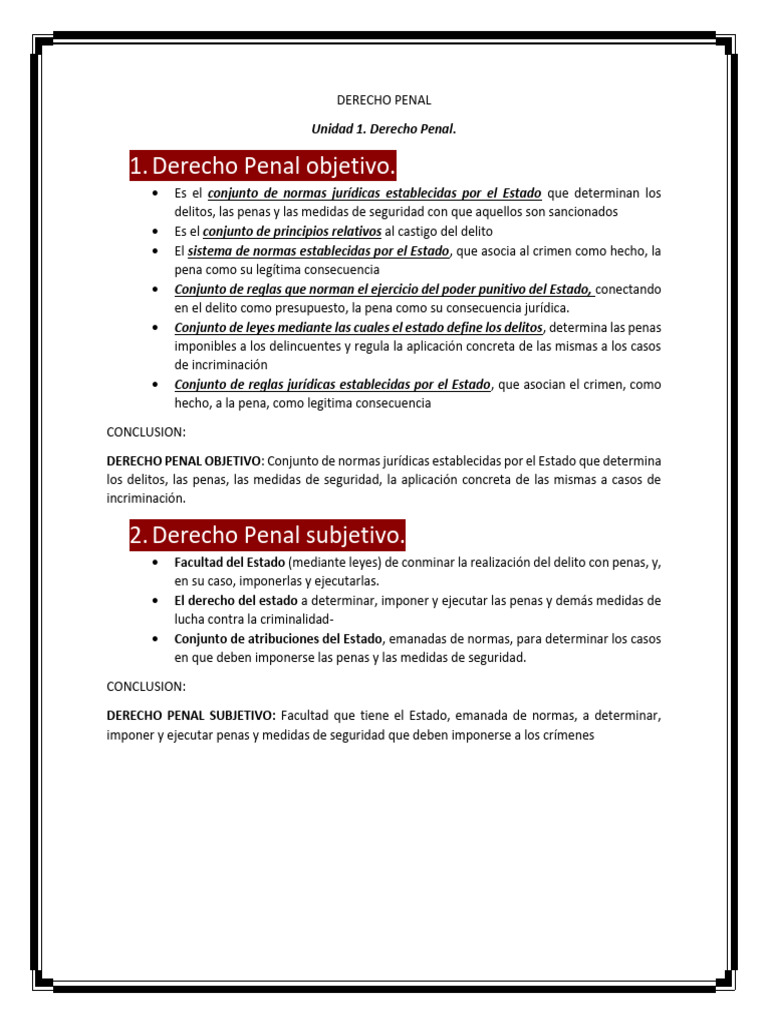 Derecho Penal | PDF | Derecho penal | Castigos