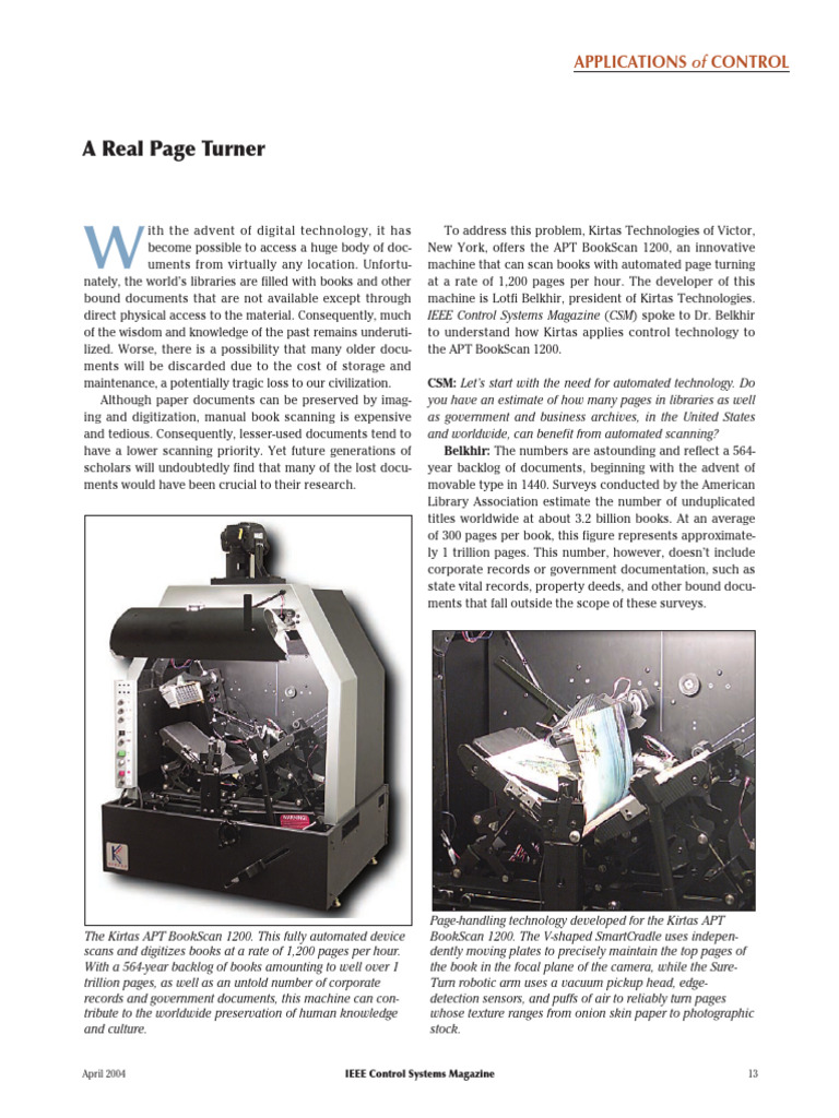 Belkhir - IEEE Controls - Real Page Turner | PDF | Books