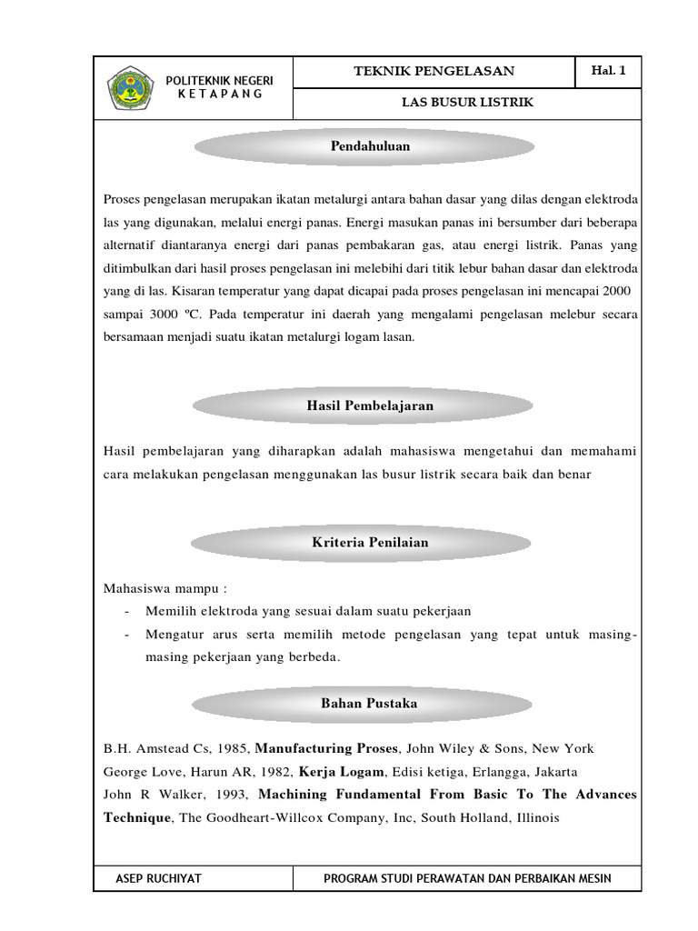 Panduan Las Busur Listrik | PDF