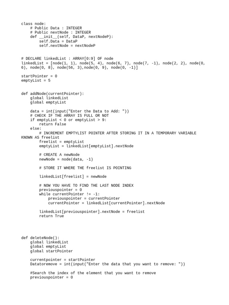 Linked List | PDF | Computer Science | Data Linked List | PDF | Computer Science | Data