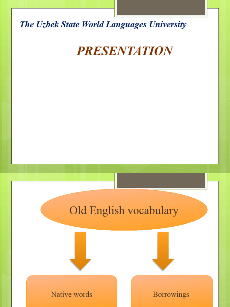 Presentaion Lecture 5 | PDF | Word | Linguistic Typology