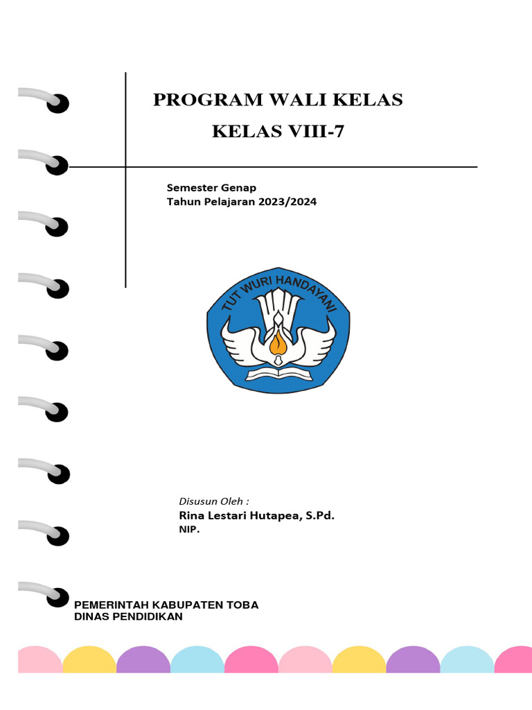 Program Kerja Wali Kelas VIII-7 2023/2024 | PDF | Karier & Perkembangan