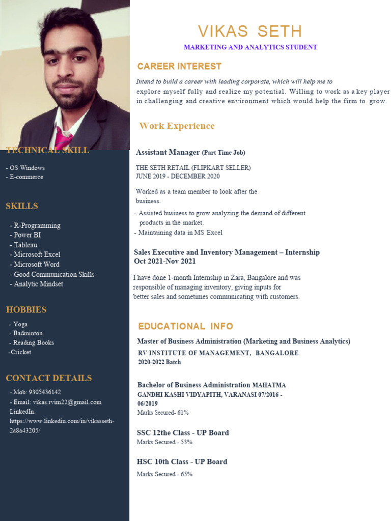 Vikas+Seth+Resume | PDF | Computing | Information Technology