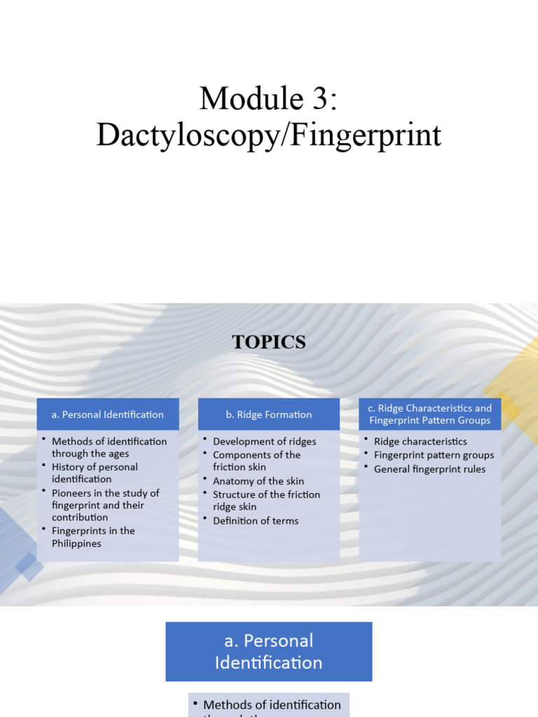 Module 3 Personal Identification (Autosaved) (Autosaved) | PDF ...