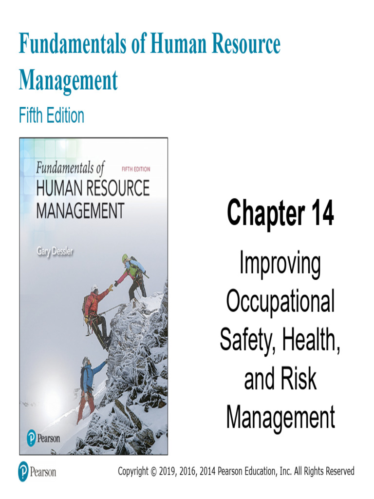 Dessler_fund5 _14-Improving Occupational Safety, Health, And Risk Management | PDF ...