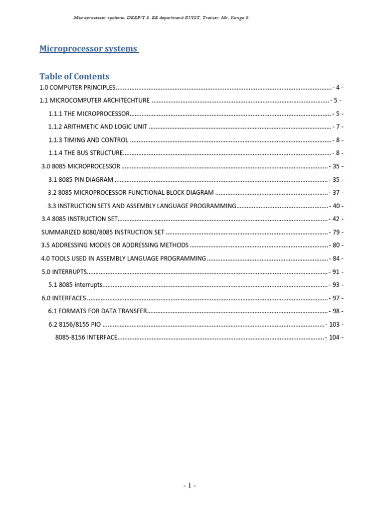 Microprocessor Systems Notes-2 | PDF | Central Processing Unit ... Microprocessor Systems Notes-2 | PDF | Central Processing Unit ...