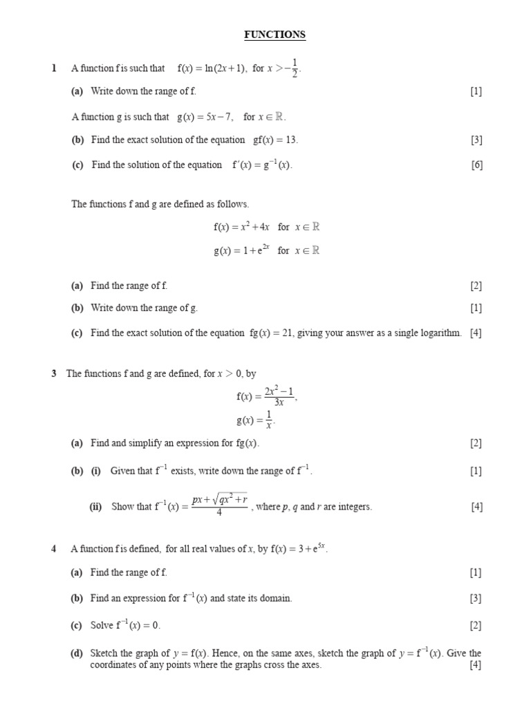 Chap 1 Functions Pdf Function Mathematics Functions And Mappings