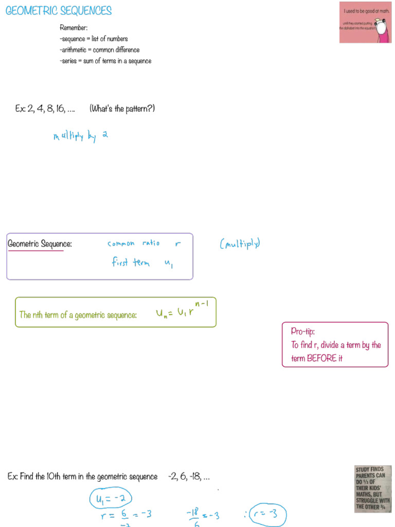 AA SL L1-4 Geometric Sequences | PDF