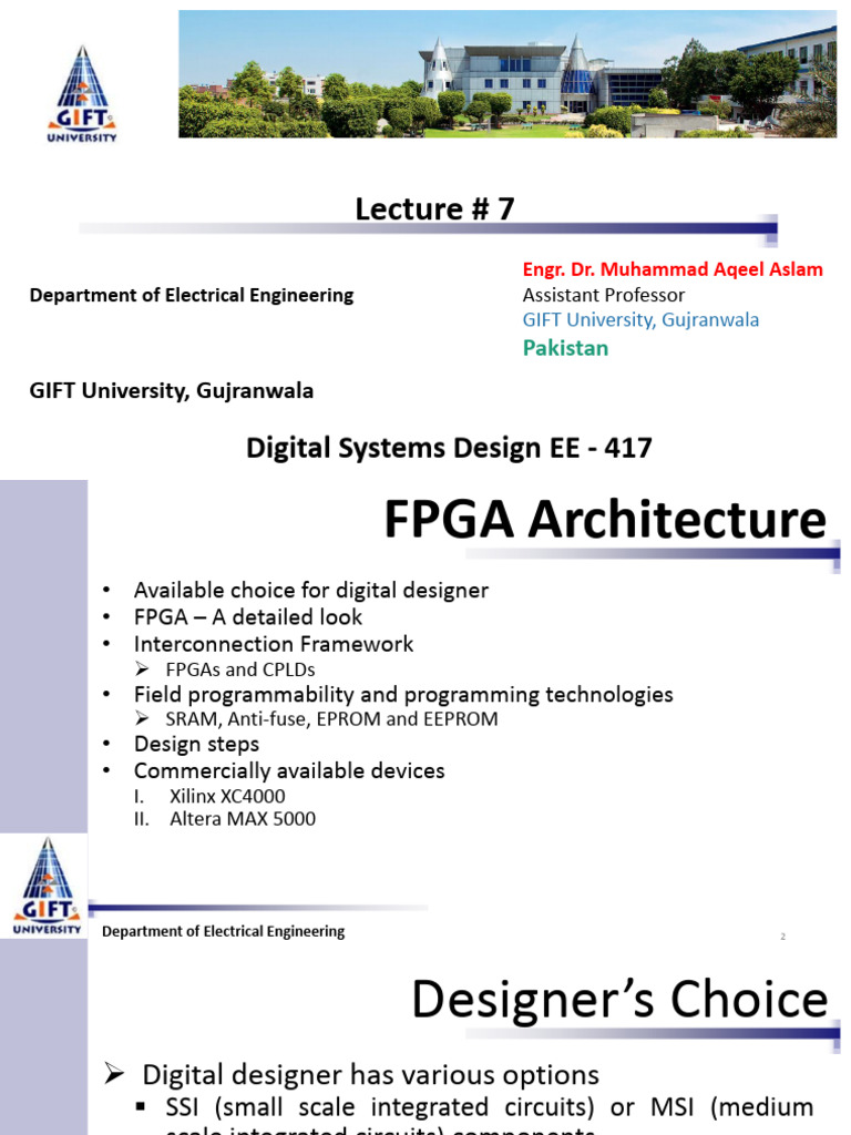 Lecture 2 | PDF | Field Programmable Gate Array | Computing