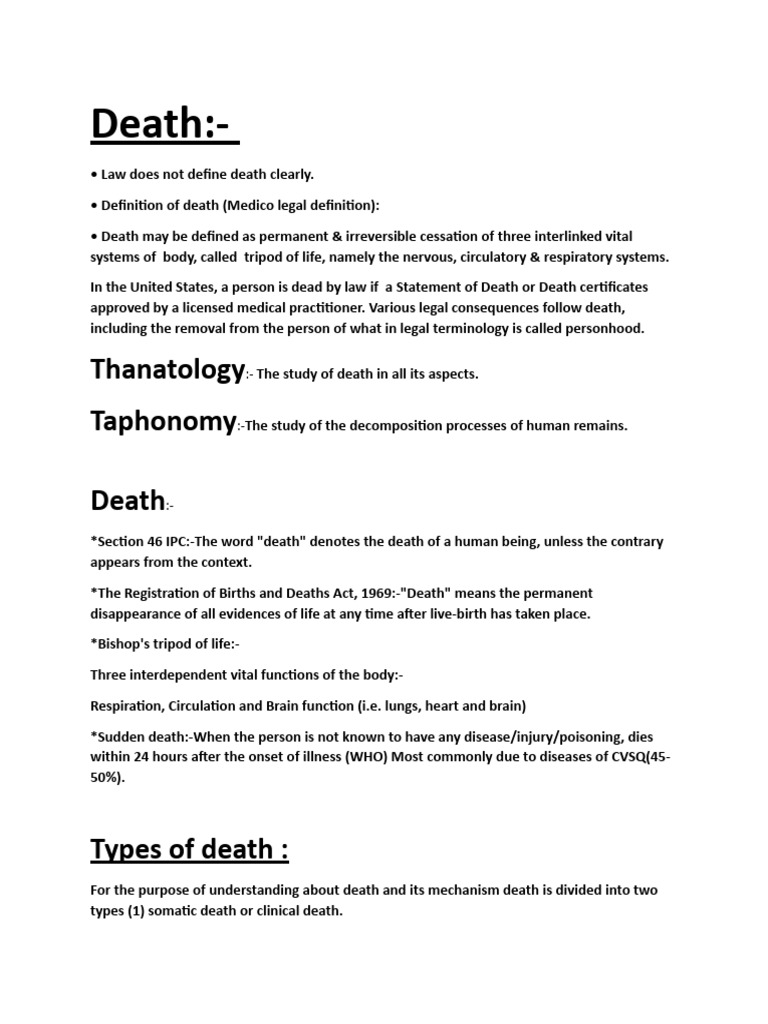 Death | PDF | Burial | Coma