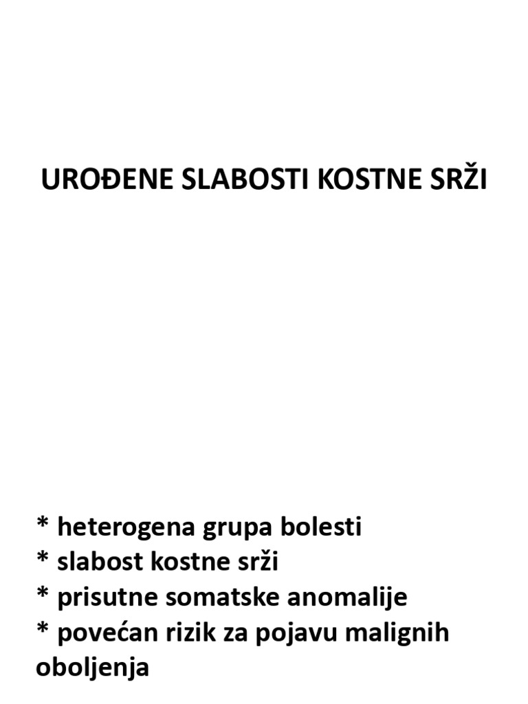 Prof. DR Dragana Vujic - Urodjene Slabosti Ks | PDF