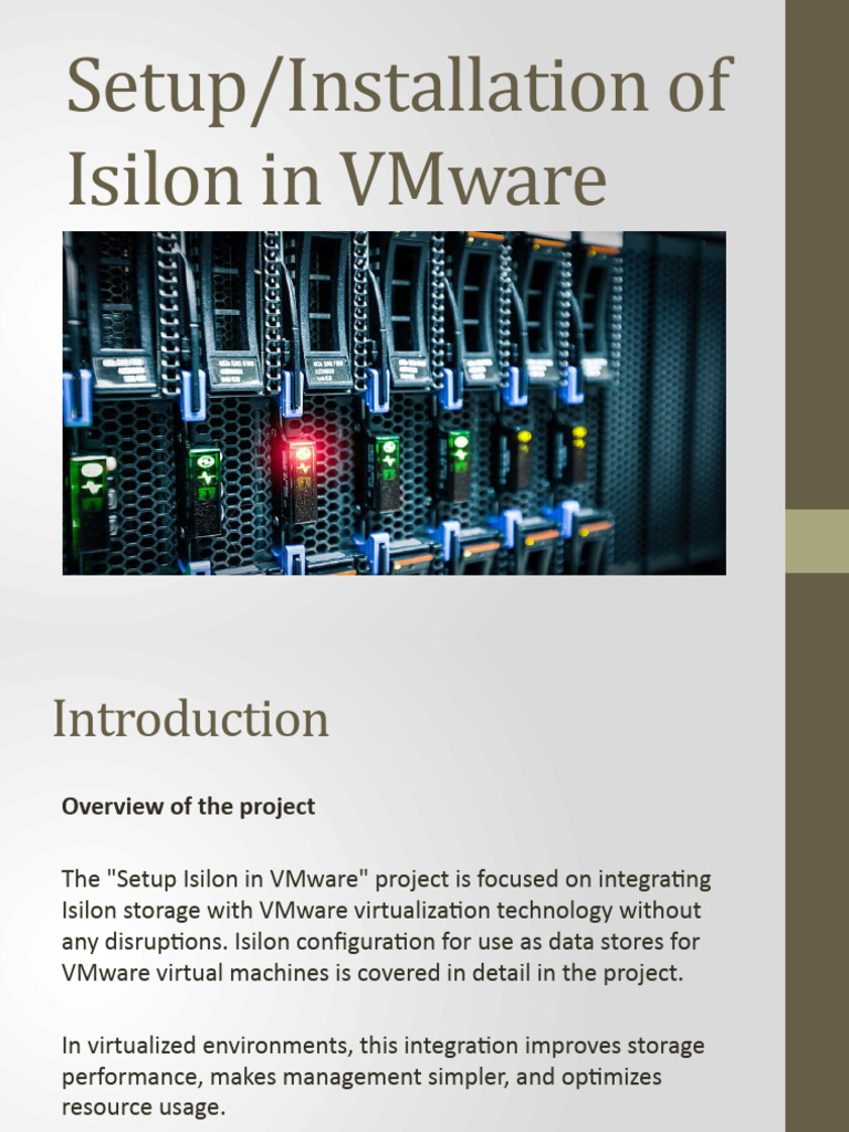 Isilon Installation in VMware | PDF | Virtualization | Computer Cluster