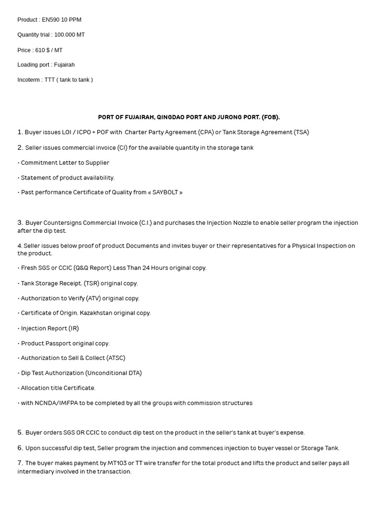 Proccedure En590 | PDF