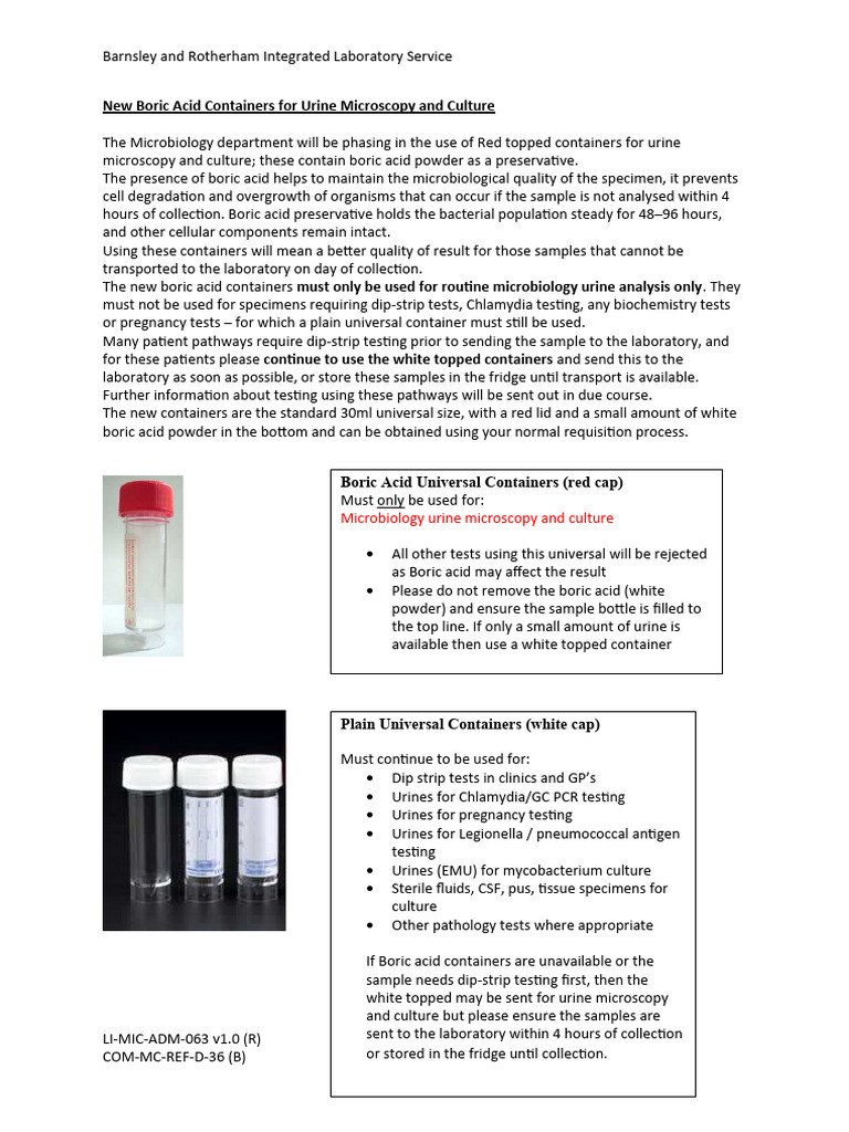 Boric-Acid-Containers-for-Urine-Microscopy-and-Culture-1 2 | PDF ...