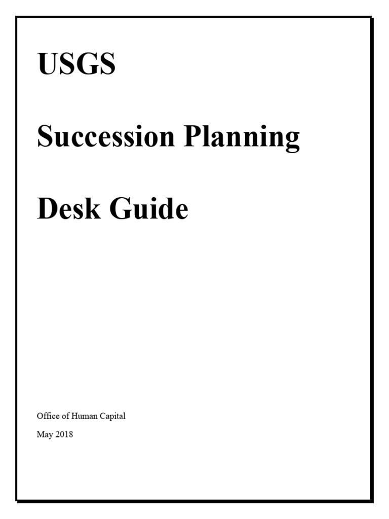 Succession Planning Desk Guide Word | PDF | Swot Analysis | Strategic ...
