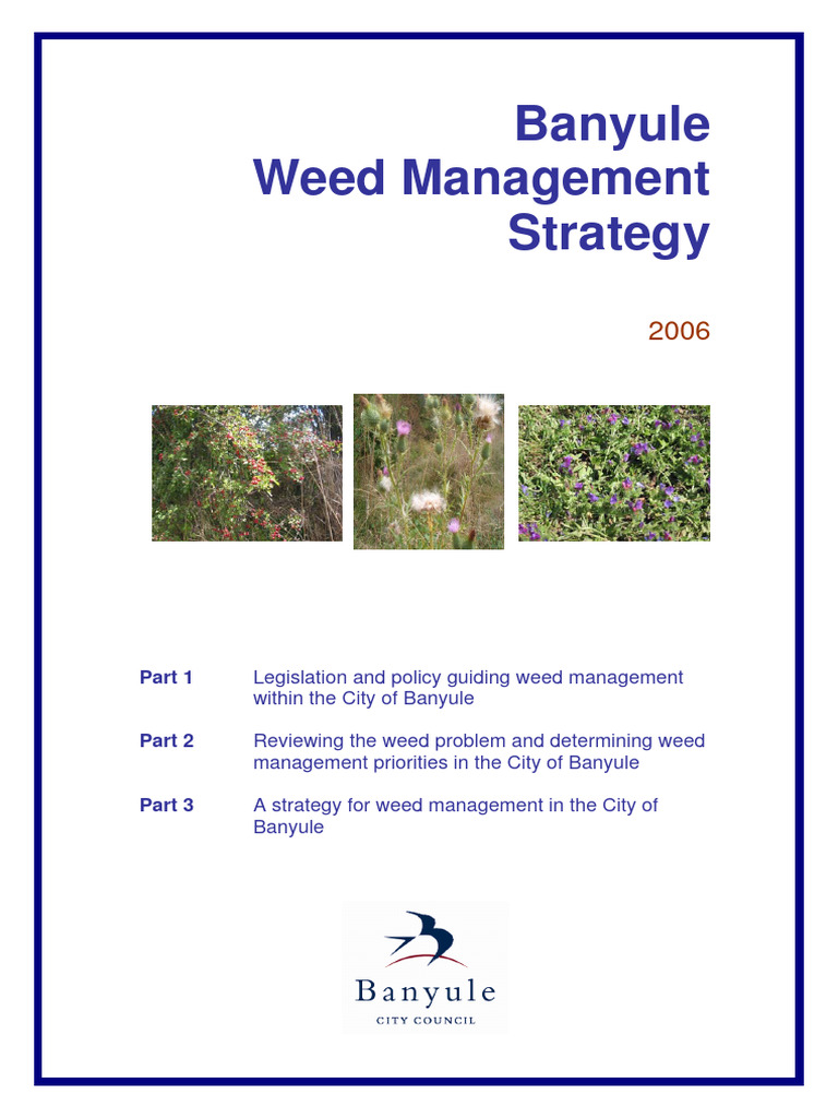 Weed Management Strategy 2006 | PDF | Environmental Protection ...