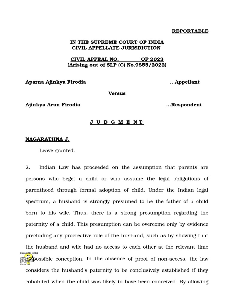 9691 2022 15 1501 42221 Judgement 20-Feb-2023 | Download Free PDF | Marriage | Legitimacy ...