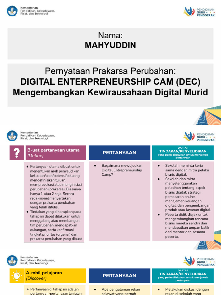 Contoh Canvas Bagja | PDF