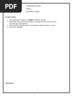 Grade 8 Geography Term 1 | PDF | Latitude | Night