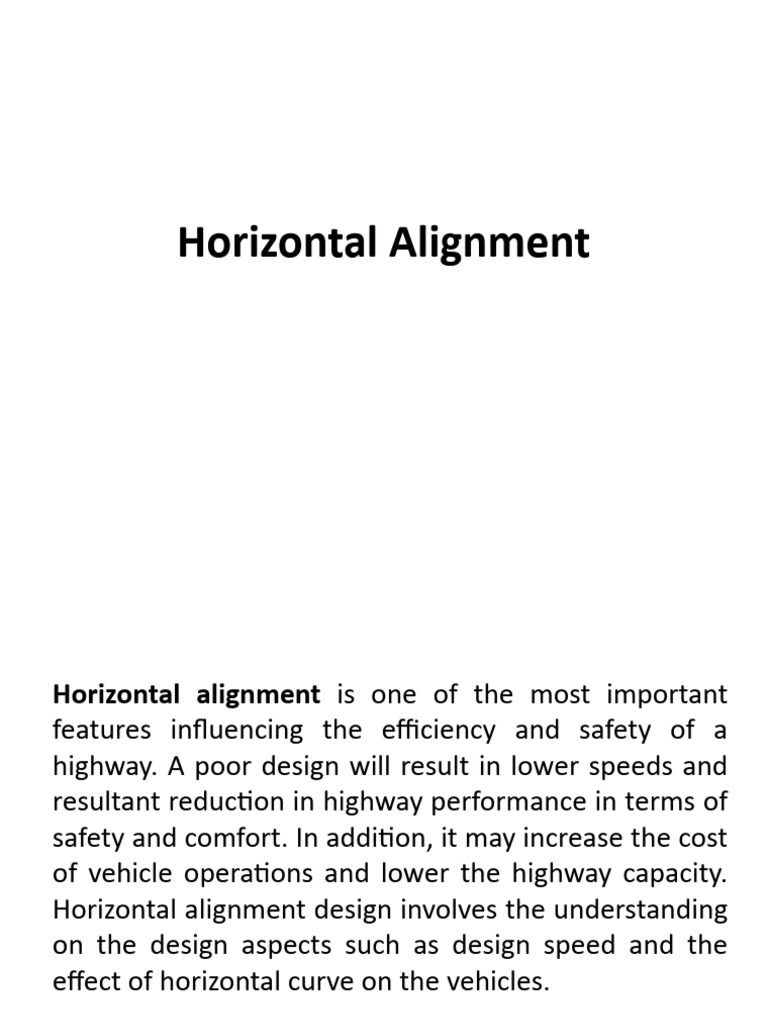 Horizontal Alignment | PDF | Curve | Distance