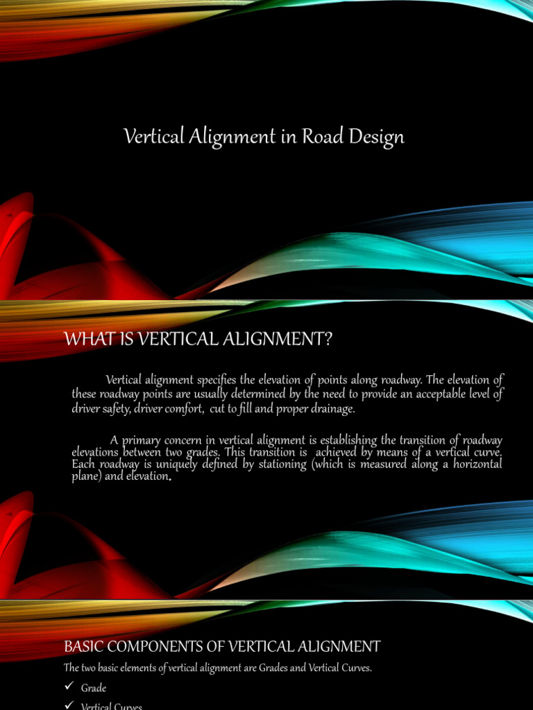 Vertical Alignment Road Design (Sagkal-Final) | PDF | Slope