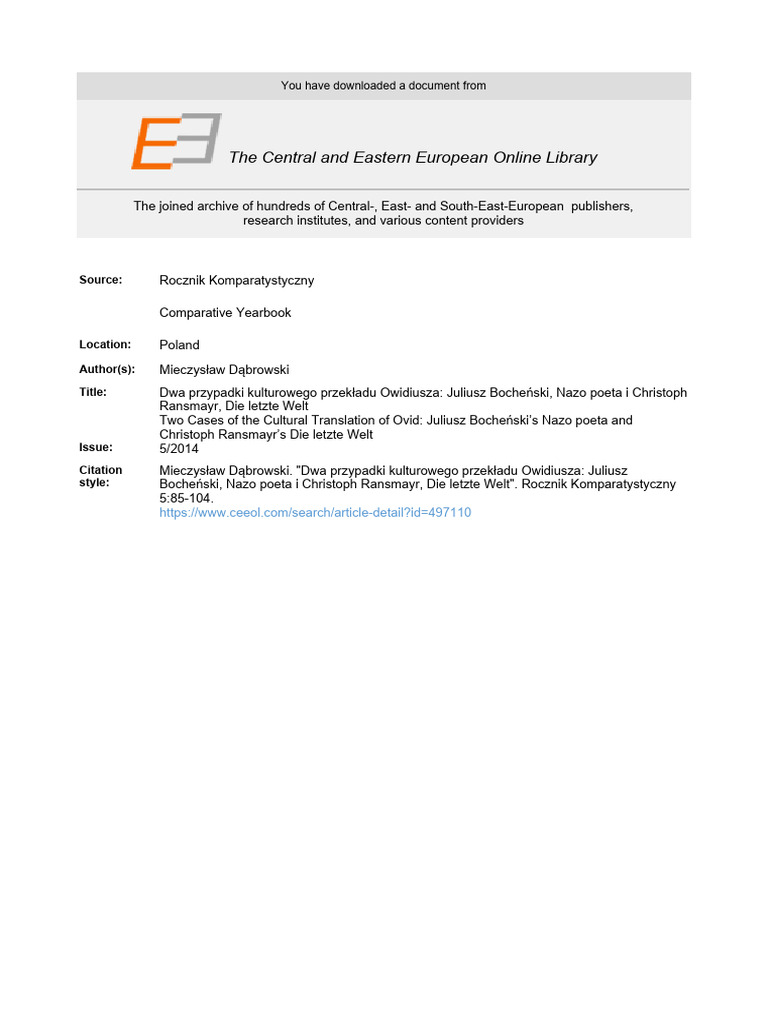 Two-Cases-Of-The-Cultural-Translation-Of-Ovid-Juliusz-Boche%c5%84ski-S ...